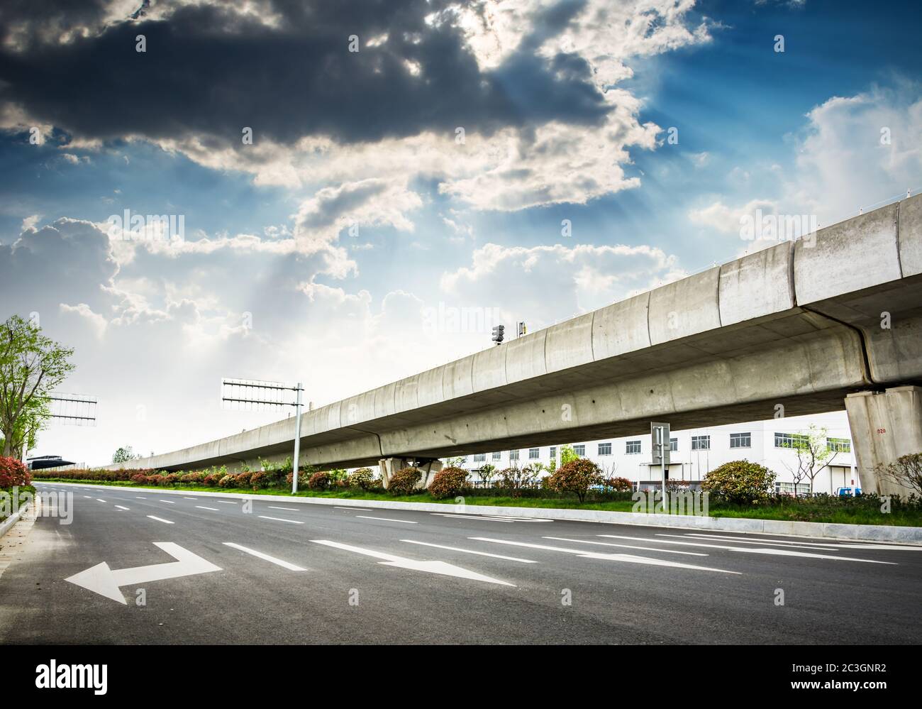 Shanghai city road features Stock Photo - Alamy