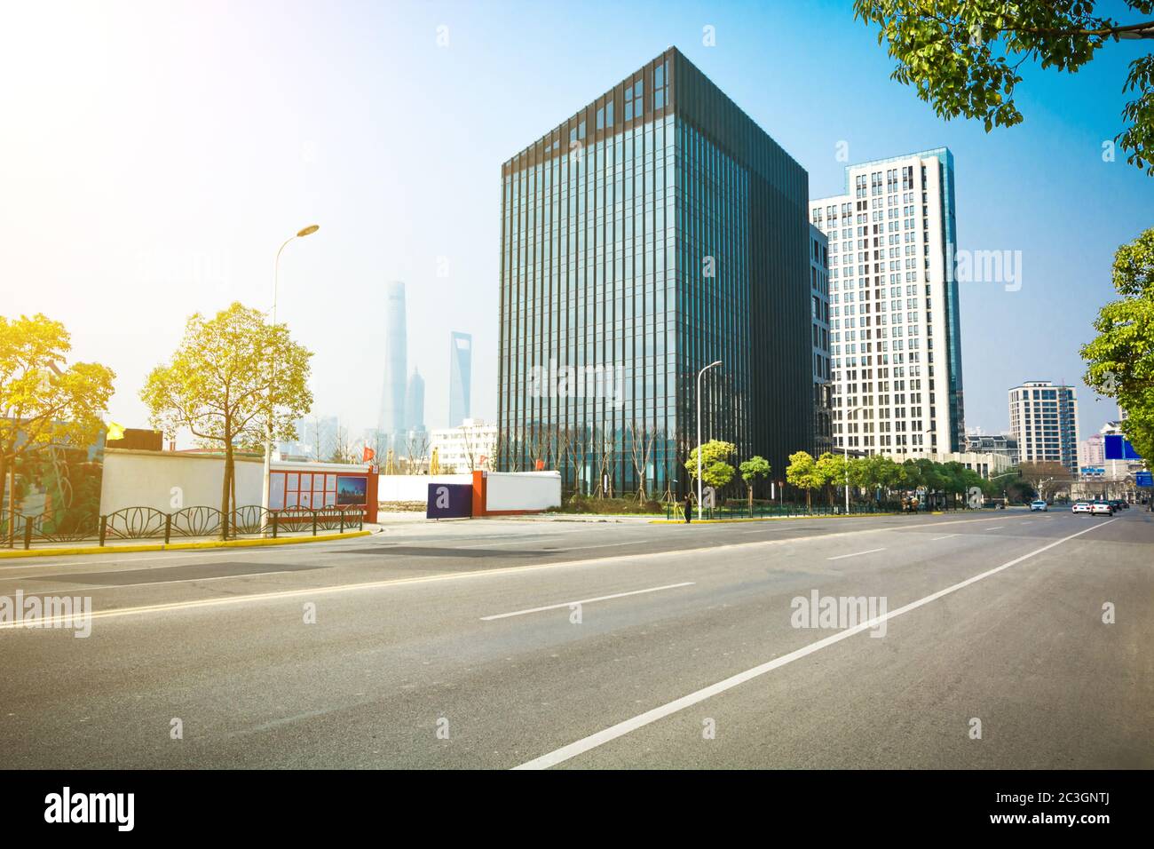 Shanghai urban construction Stock Photo - Alamy