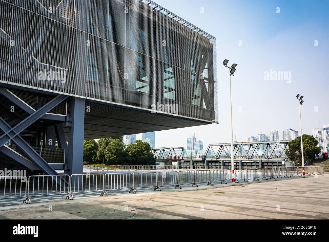 Shanghai urban construction street features Stock Photo - Alamy