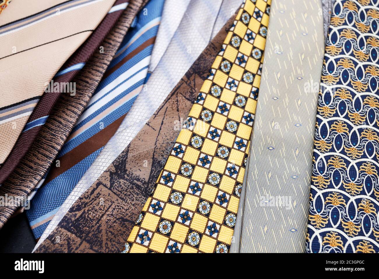 Men's fashion: many colorful ties. Graphic resources Stock Photo - Alamy