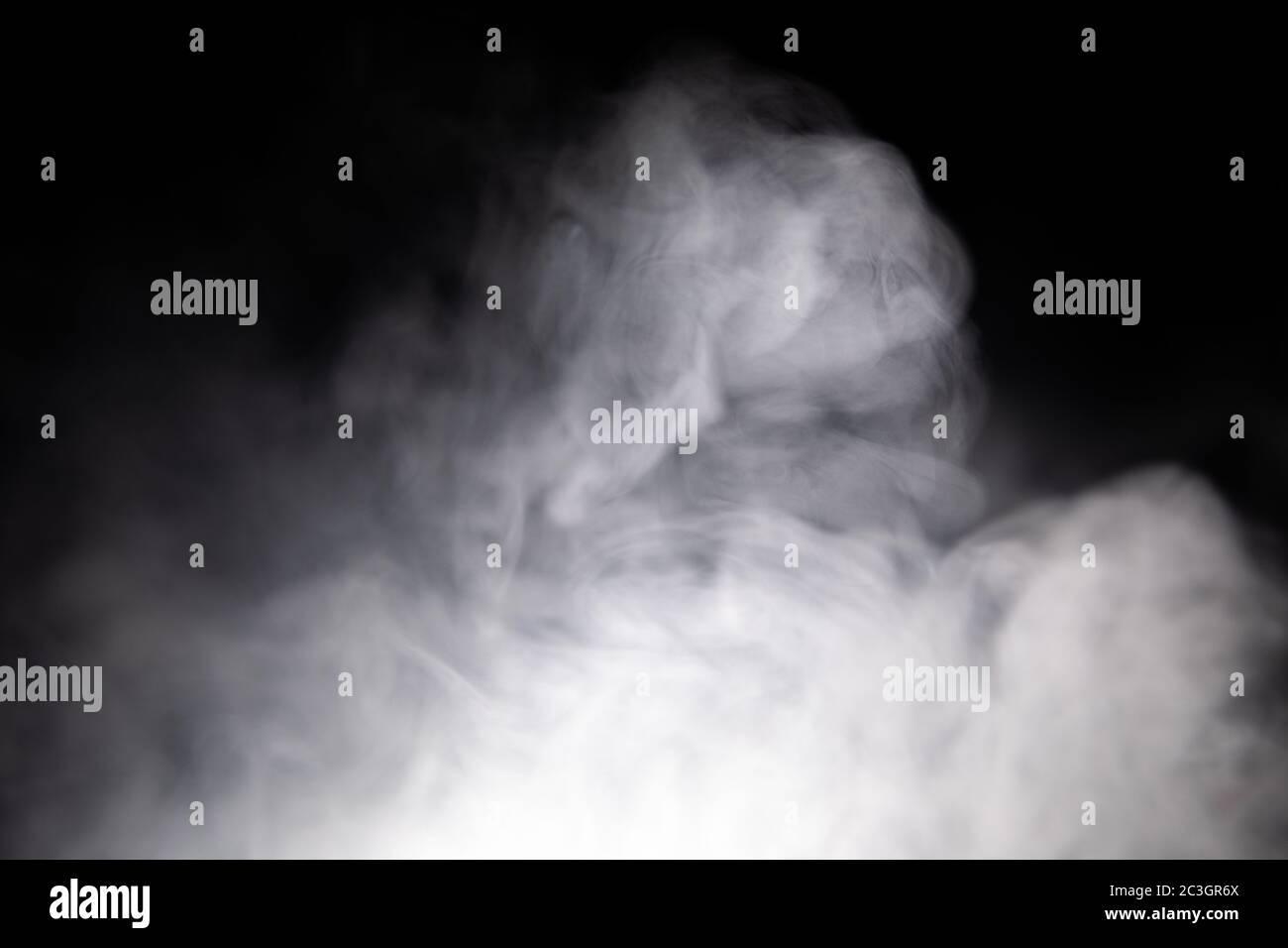 Heavy smoke isolated on a black background - cool for wallpapers Stock ...