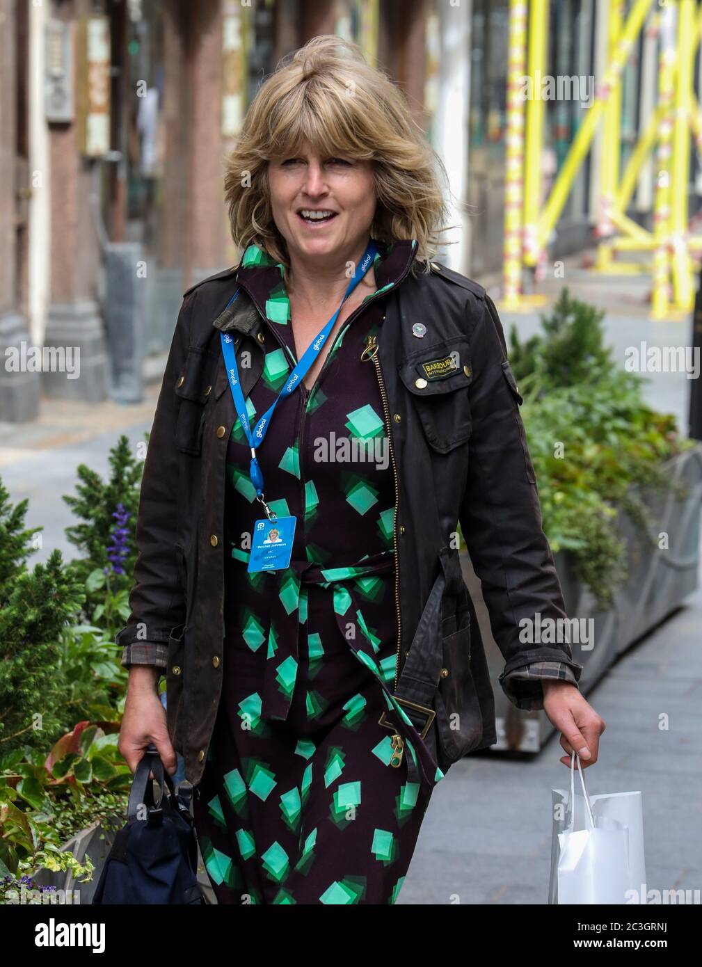 Rachel Johnson arriving at The Global Radio Studios In London, UK, 19 ...