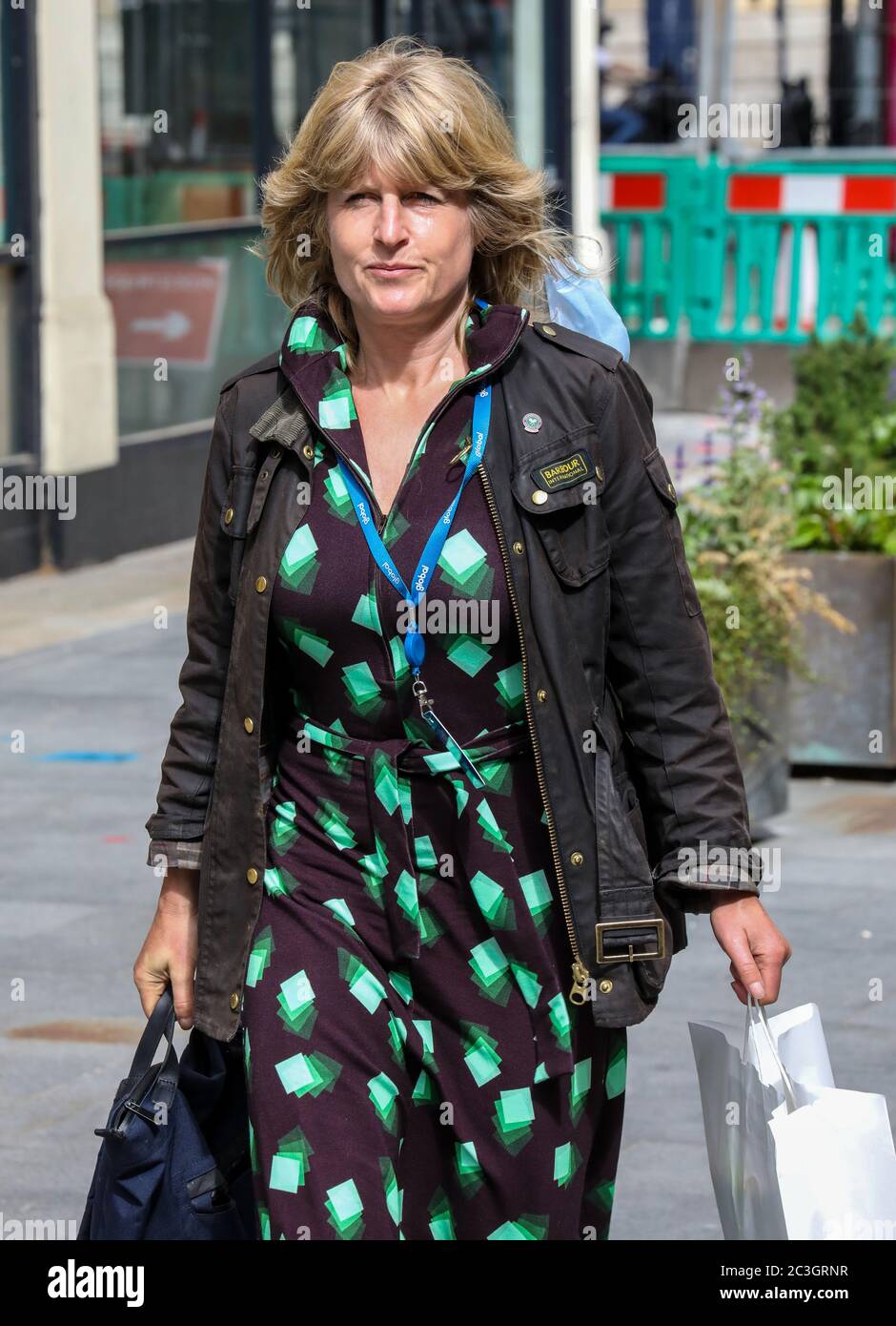 Rachel Johnson arriving at The Global Radio Studios In London, UK, 19 ...
