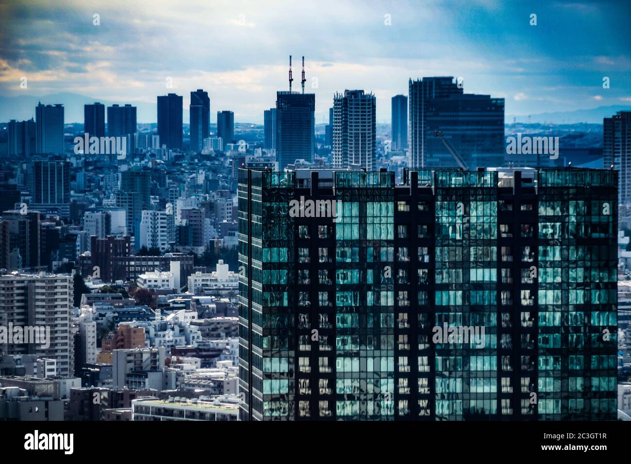 Tokyo skyline seen from the Tokyo Tower Observatory Stock Photo - Alamy
