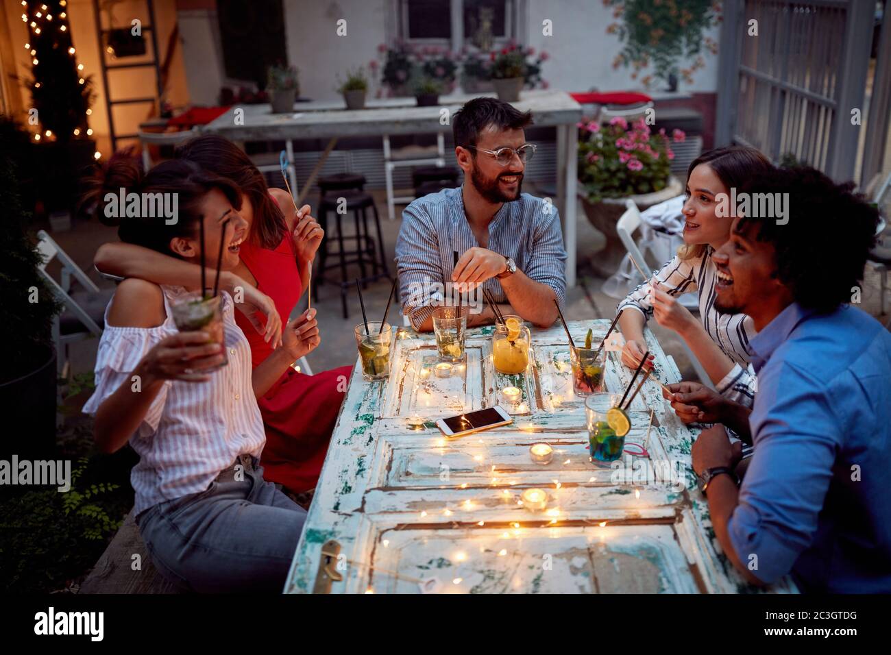 Chating together hi-res stock photography and images - Alamy