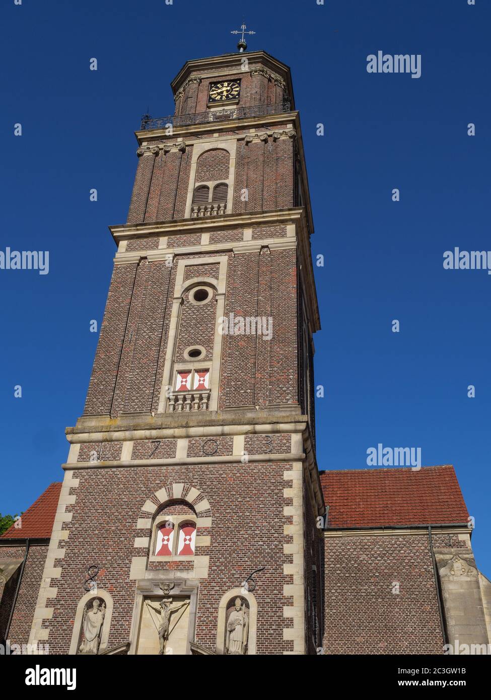 tower of a church Stock Photo - Alamy