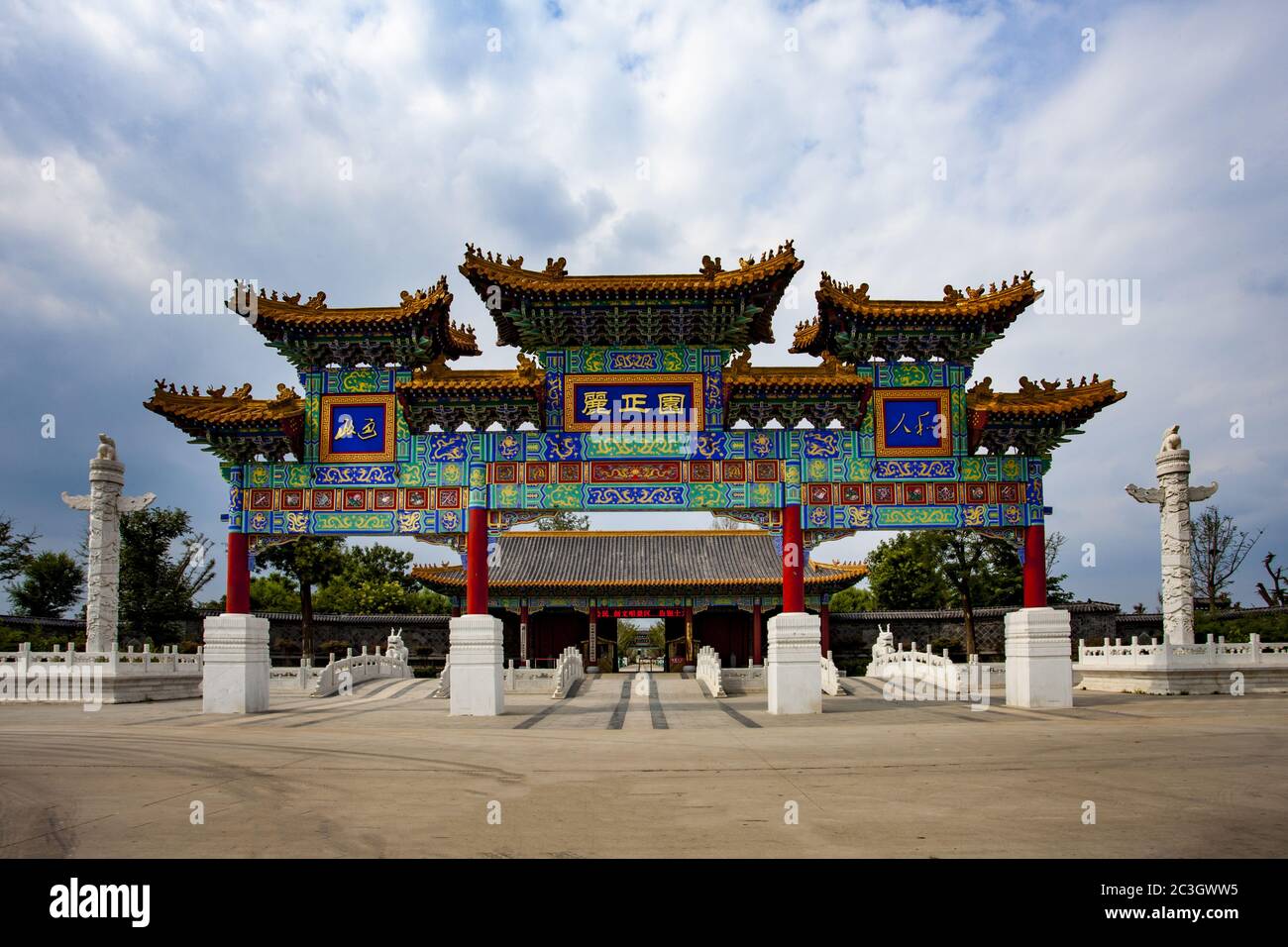 J li garden front door is in shandong province Stock Photo - Alamy