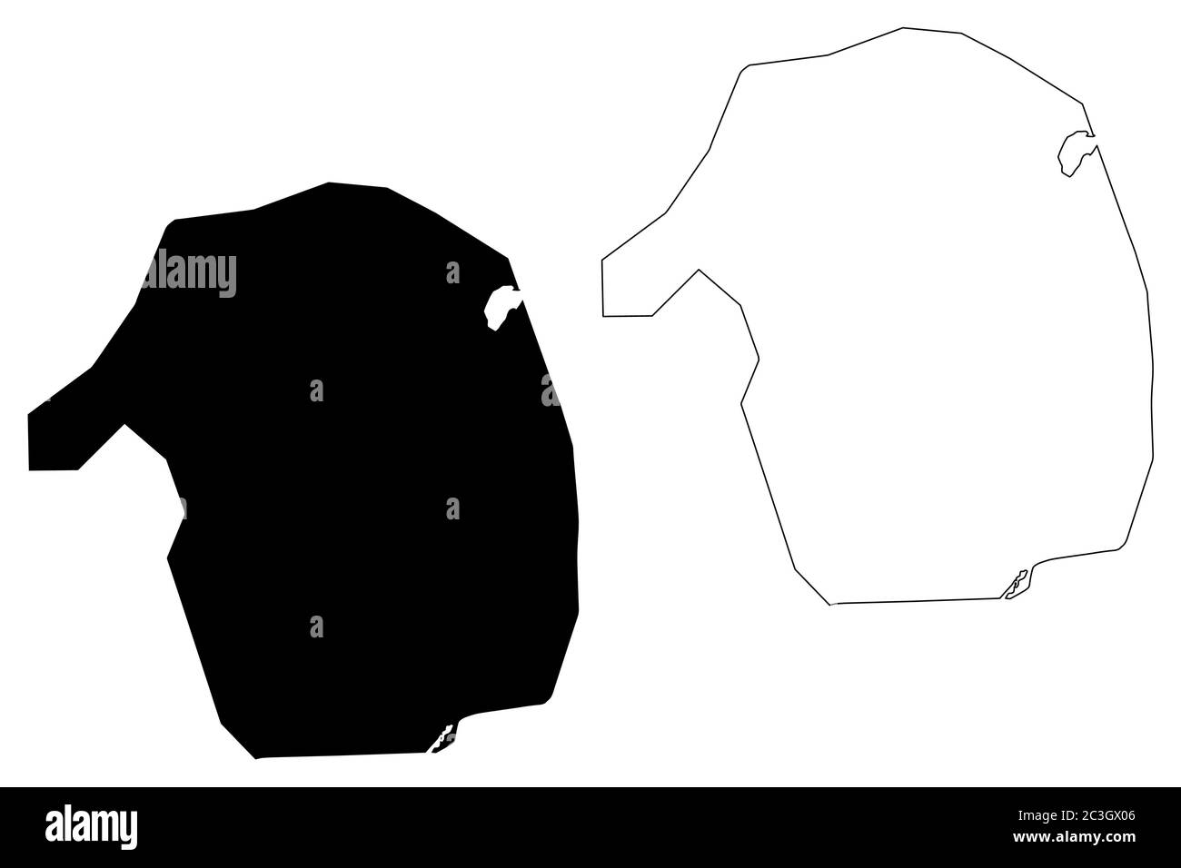 Buraidah City (Kingdom of Saudi Arabia, Al-Qassim Region) map vector ...
