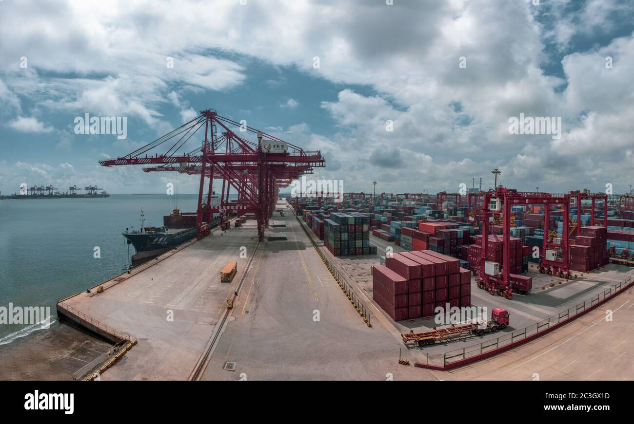 Shandong rizhao rizhao port Stock Photo - Alamy