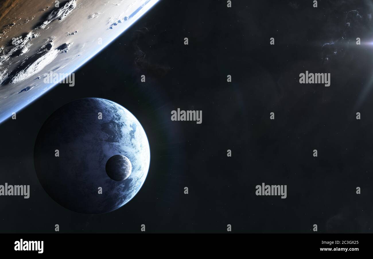 Solar system planets white background hi-res stock photography and ...