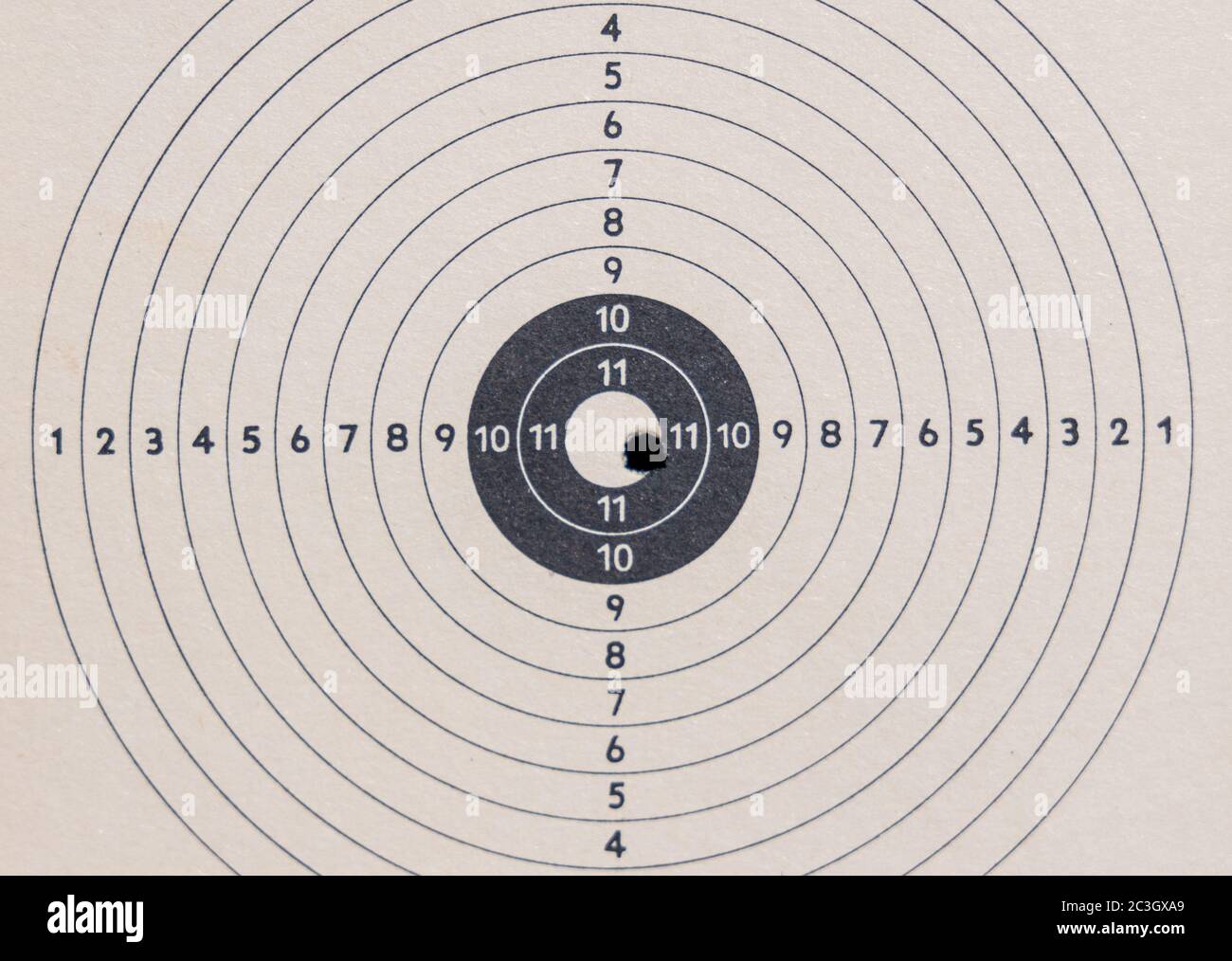 Air rifle Target Hit pattern Stock Photo - Alamy