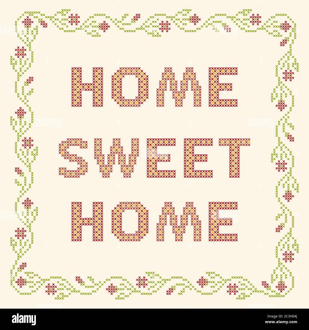 Home sweet home Stock Vector Images - Alamy