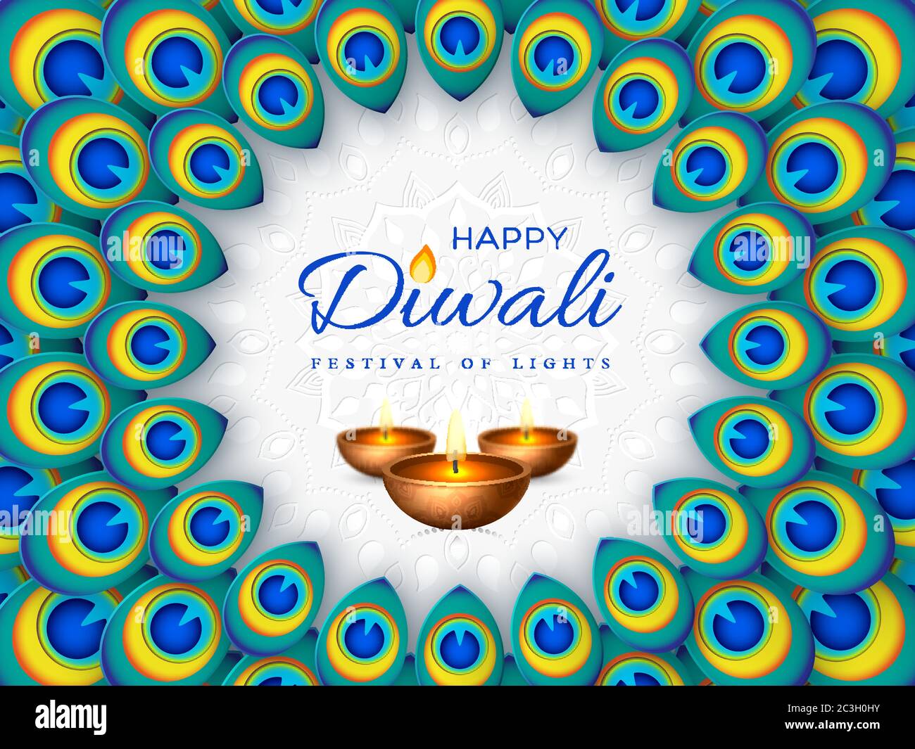 Happy diwali white paper hi-res stock photography and images - Alamy