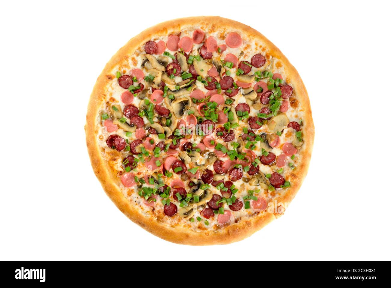italian classic original pizza isolated on white background Stock Photo ...