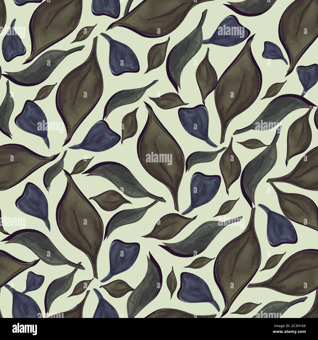 Green endless pattern hi-res stock photography and images - Alamy