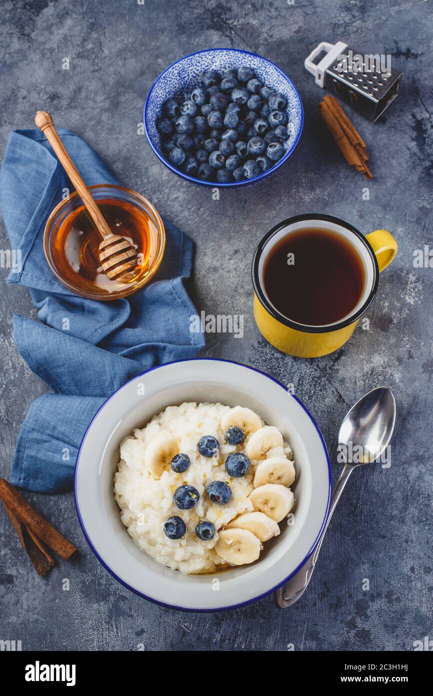 Milk rice porridge Stock Photo - Alamy