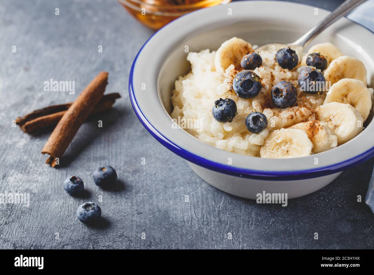 Milk rice porridge Stock Photo - Alamy