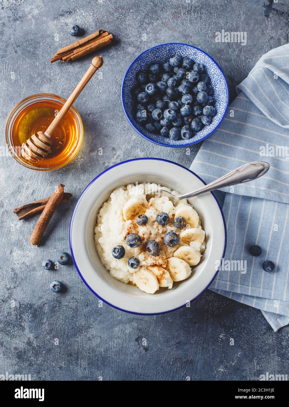 Milk rice porridge Stock Photo - Alamy
