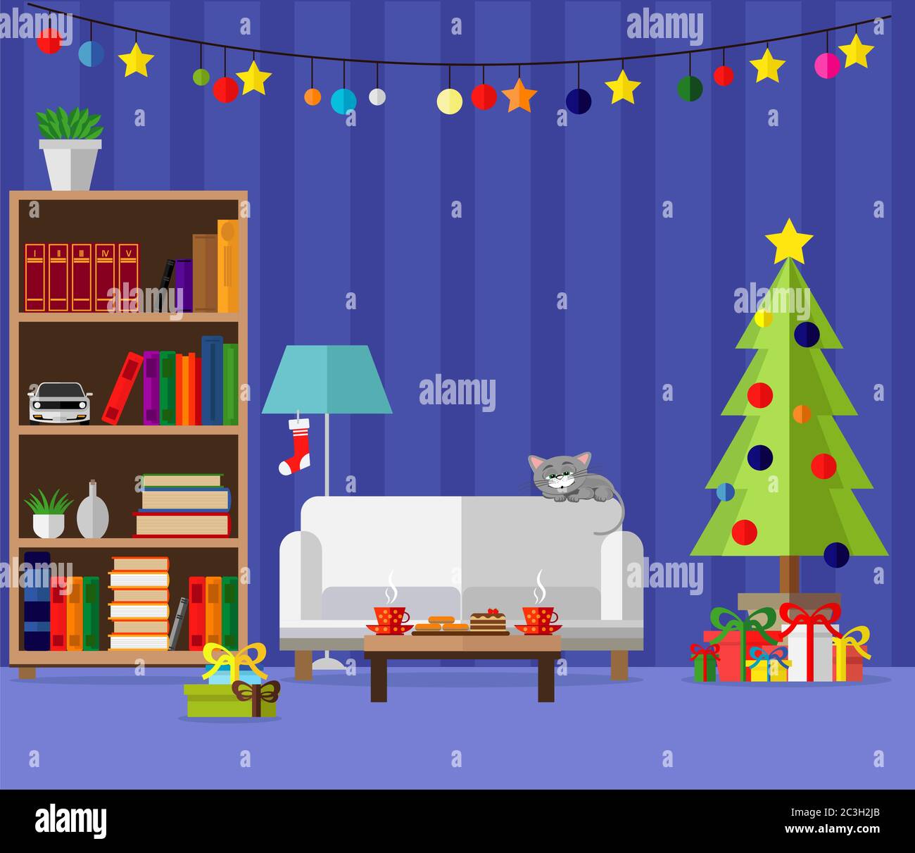 Interior living room new Cut Out Stock Images & Pictures - Alamy