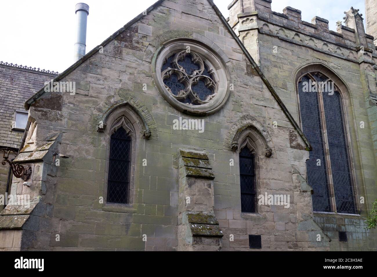 North side detail, St. Nicholas Church, Warwick, Warwickshire, England ...