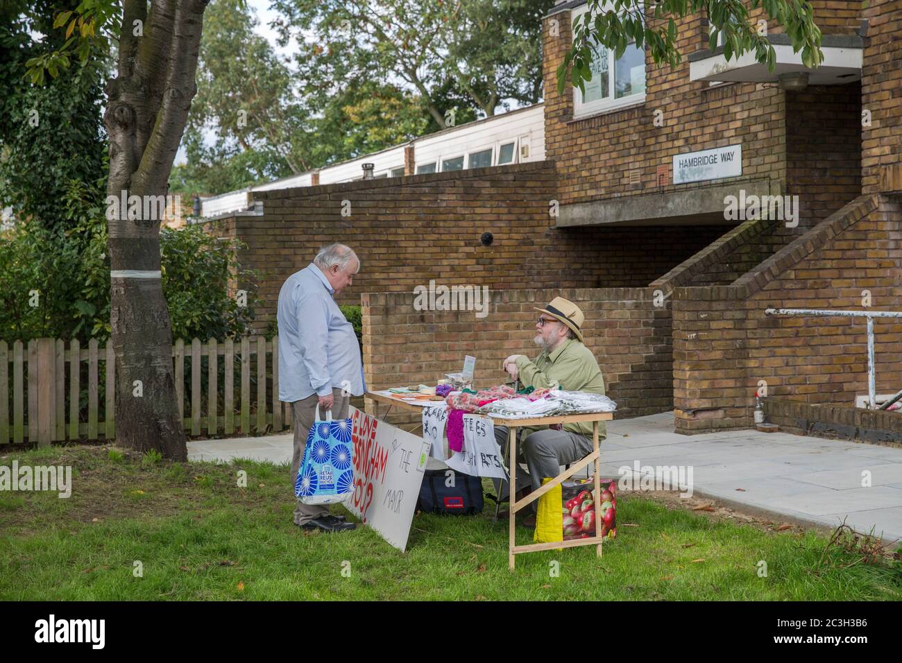 Housing activists at Cressingham Gardens estate in South London ...