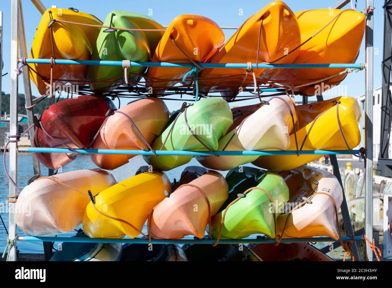 Canoe storage rack hi-res stock photography and images - Alamy