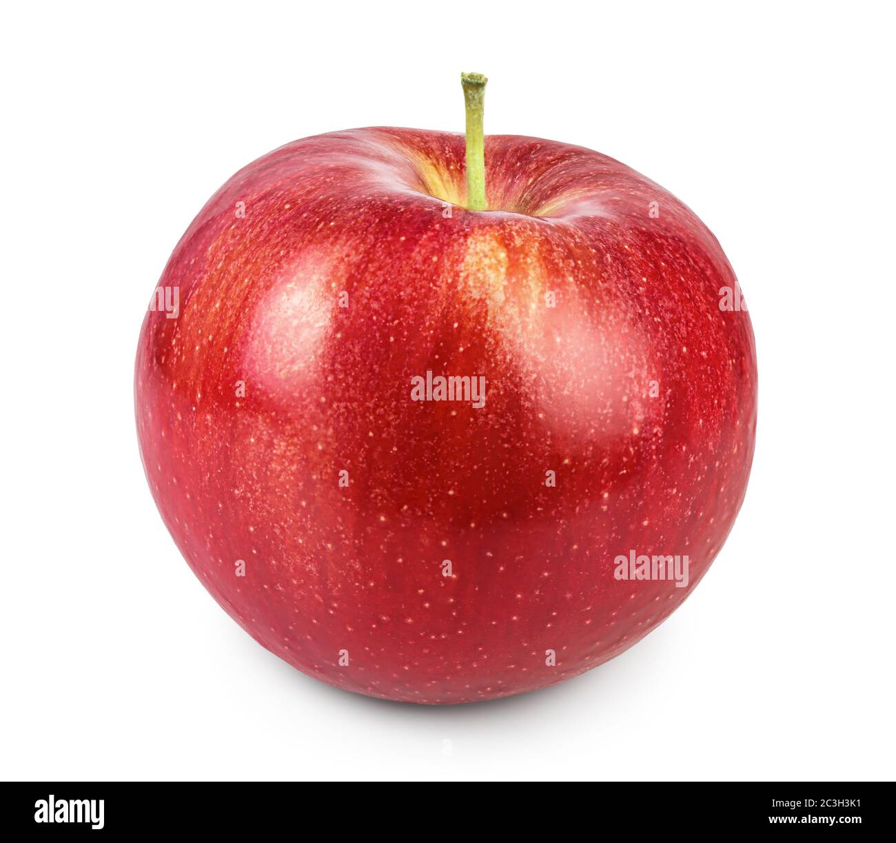 Red apple isolated on white background with clipping path and full ...