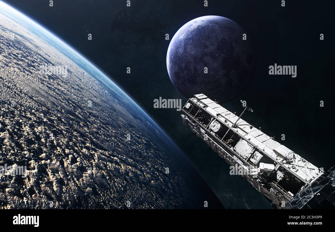 Space Station Orbit View