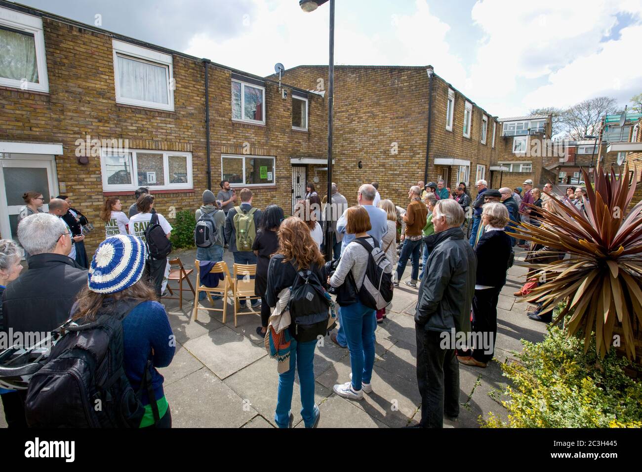 A Green Party event with politicians Amelia Womack and Jonathan Bartley ...