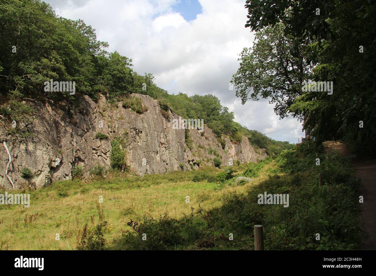 Beautiful rocks during daytime in Danish island, Bornholm Stock Photo ...
