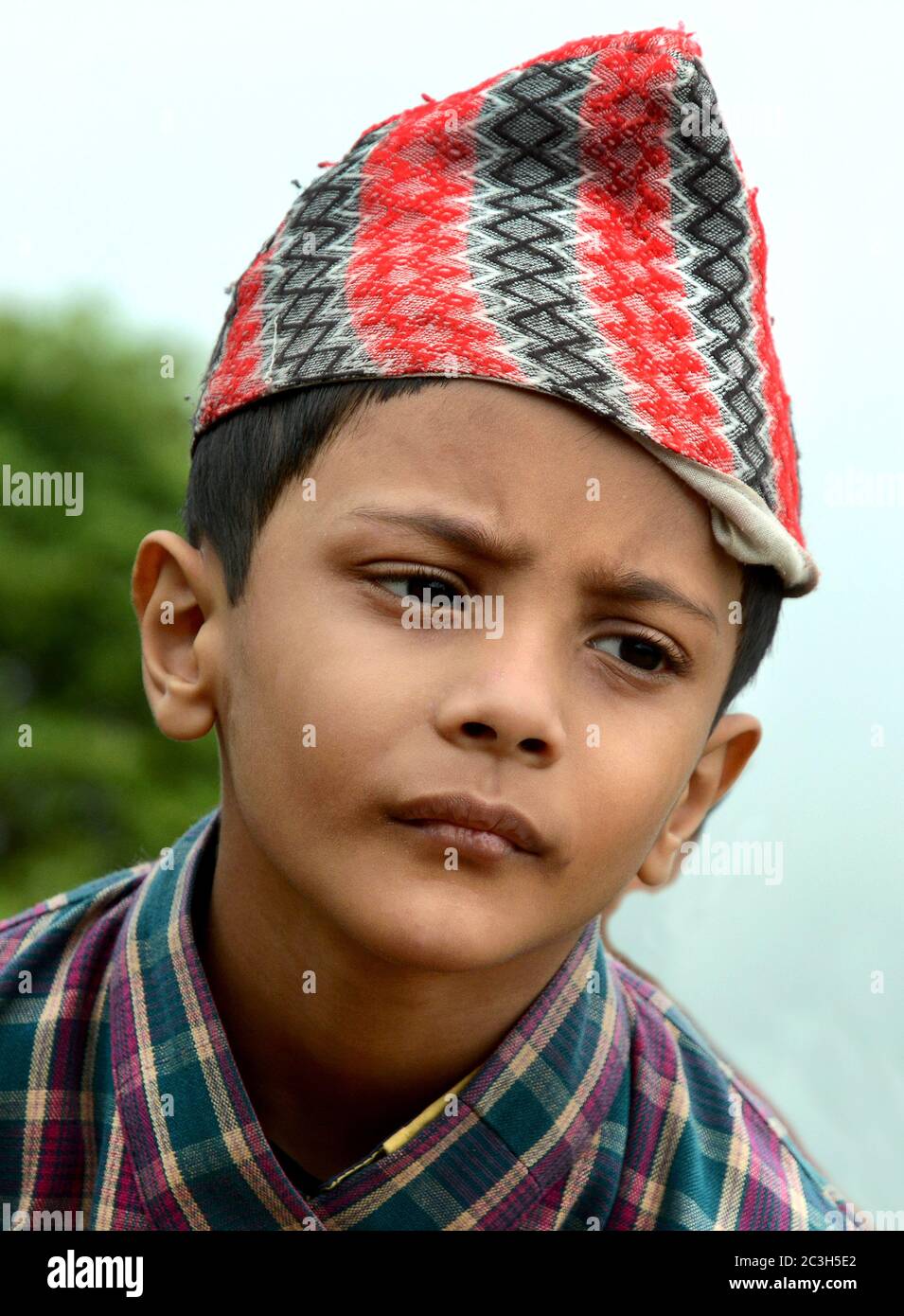 Tourist are wearing colourful traditional hill dress at tea garden of ...