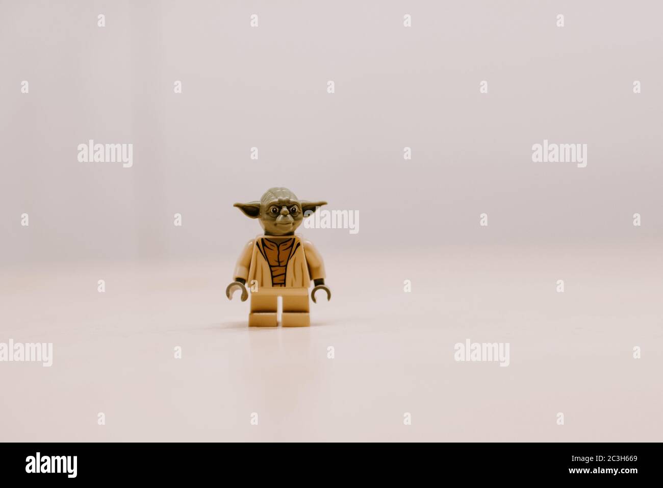 A closeup of lego Yoda character from Star Wars Stock Photo - Alamy