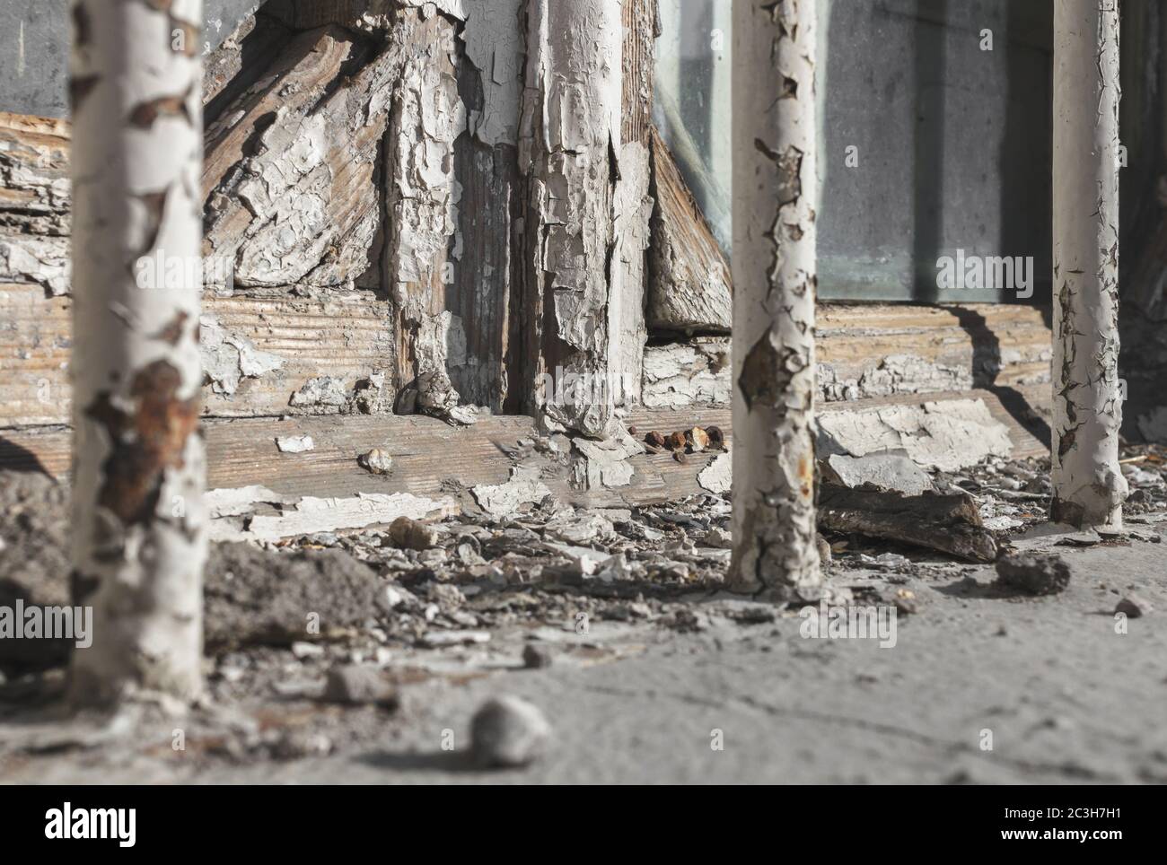 Old window with peeling paint Stock Photo - Alamy