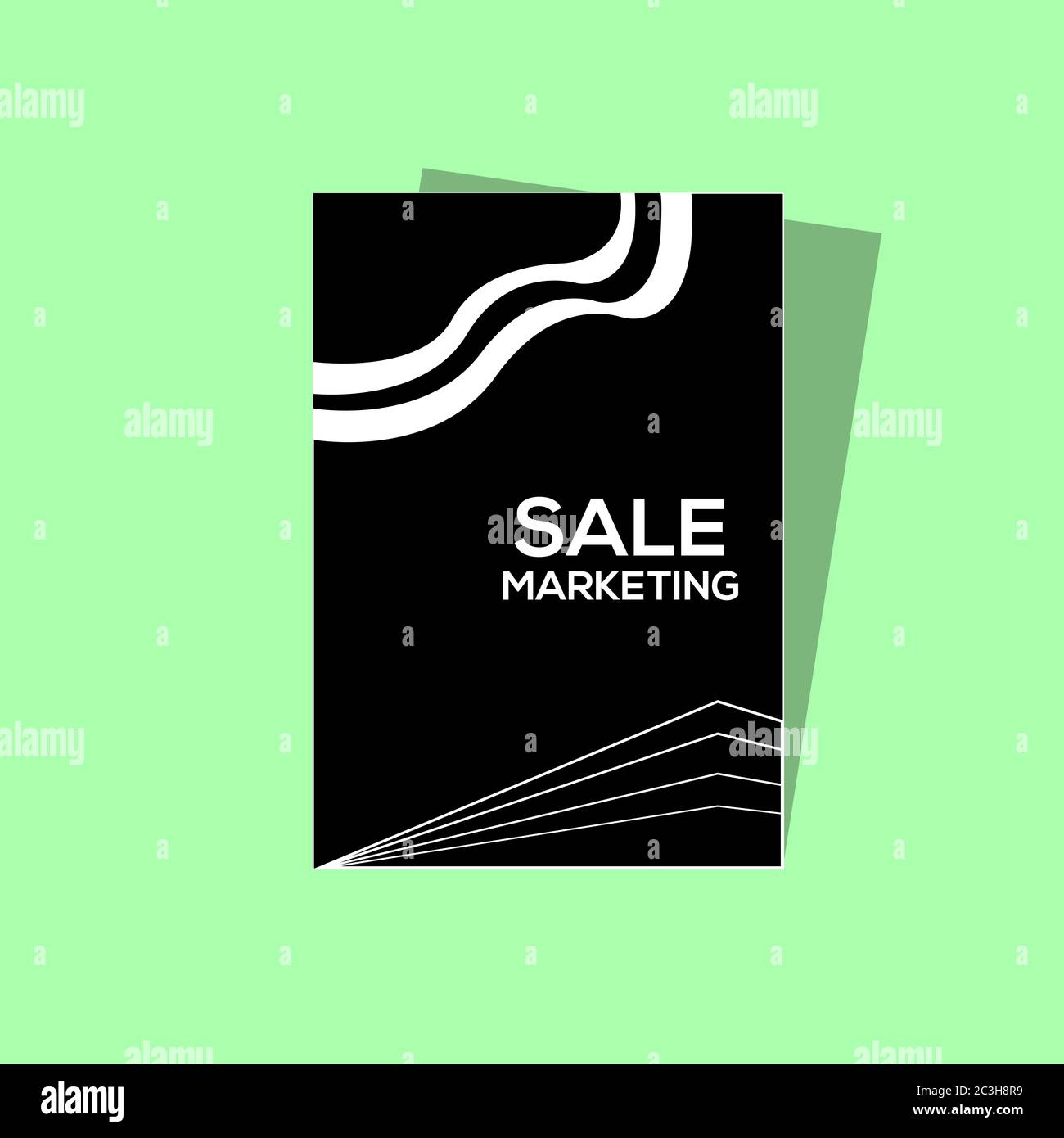 Digital marketing black and white presentation file study. Over black ...