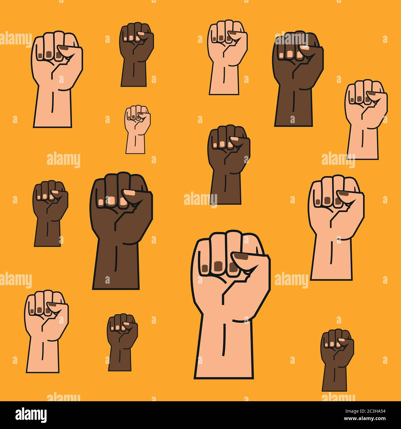 Anti racism placard Stock Vector Images - Alamy