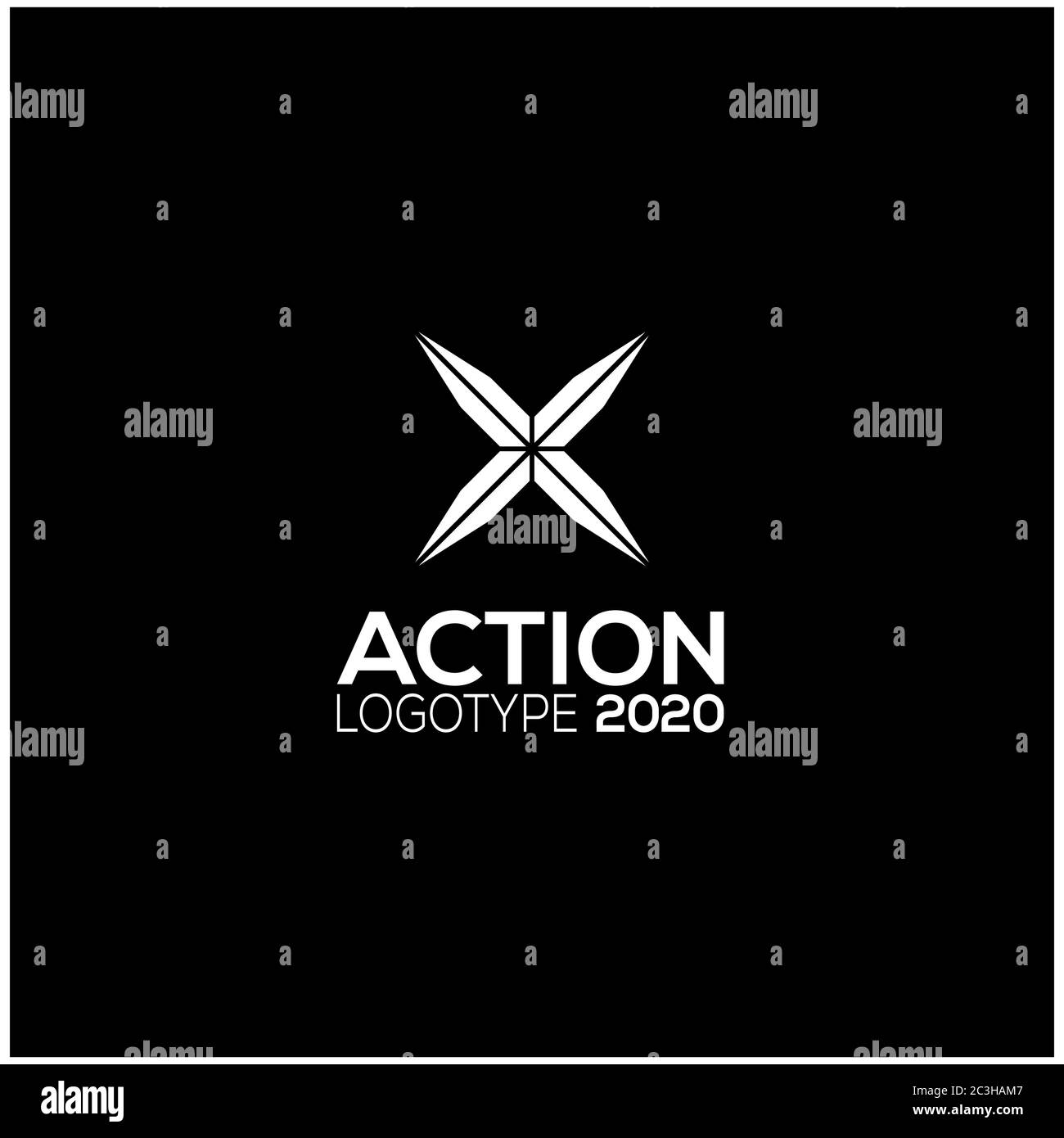 Action logo design and X icon Stock Vector Image & Art - Alamy