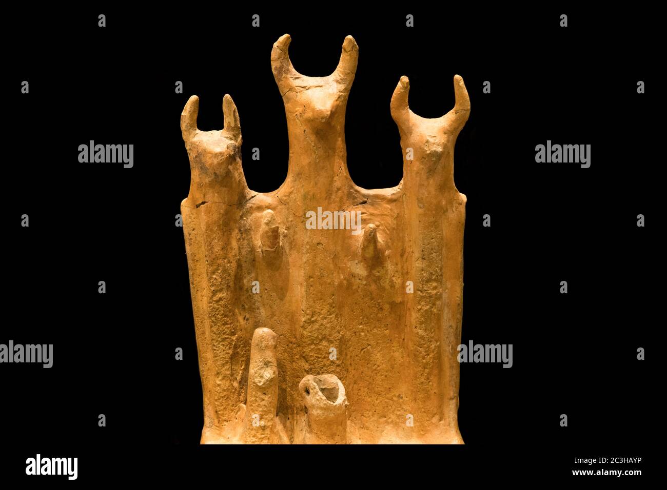 Leiden, The Netherlands - JAN 04, 2020: a terracotta figurine of the ...