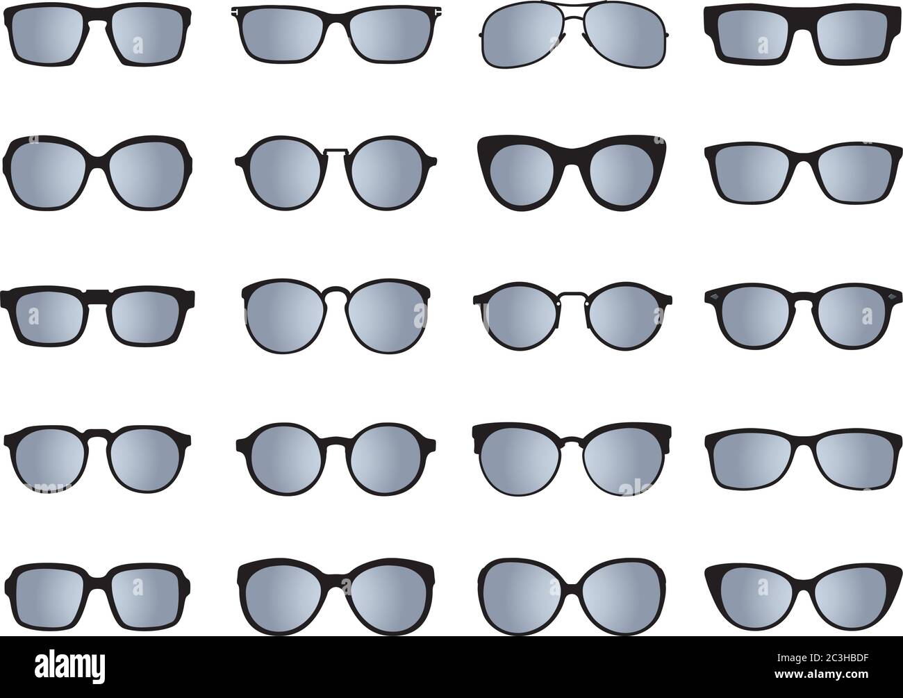 Set sunglasses. Vector outline illustration Stock Vector Image & Art ...