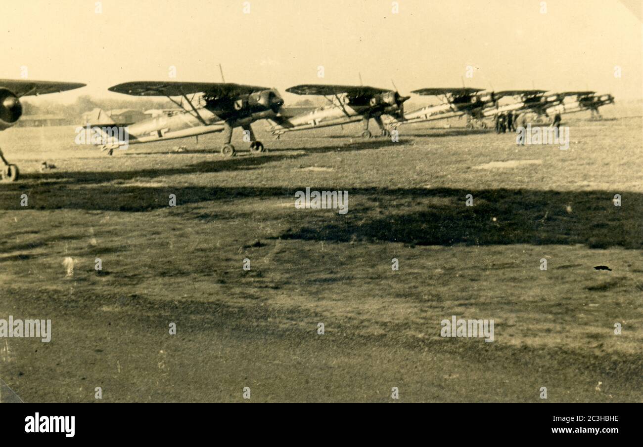 Second World War / WW2 - German reconnaissance aircraft Henschel Hs 126 ...