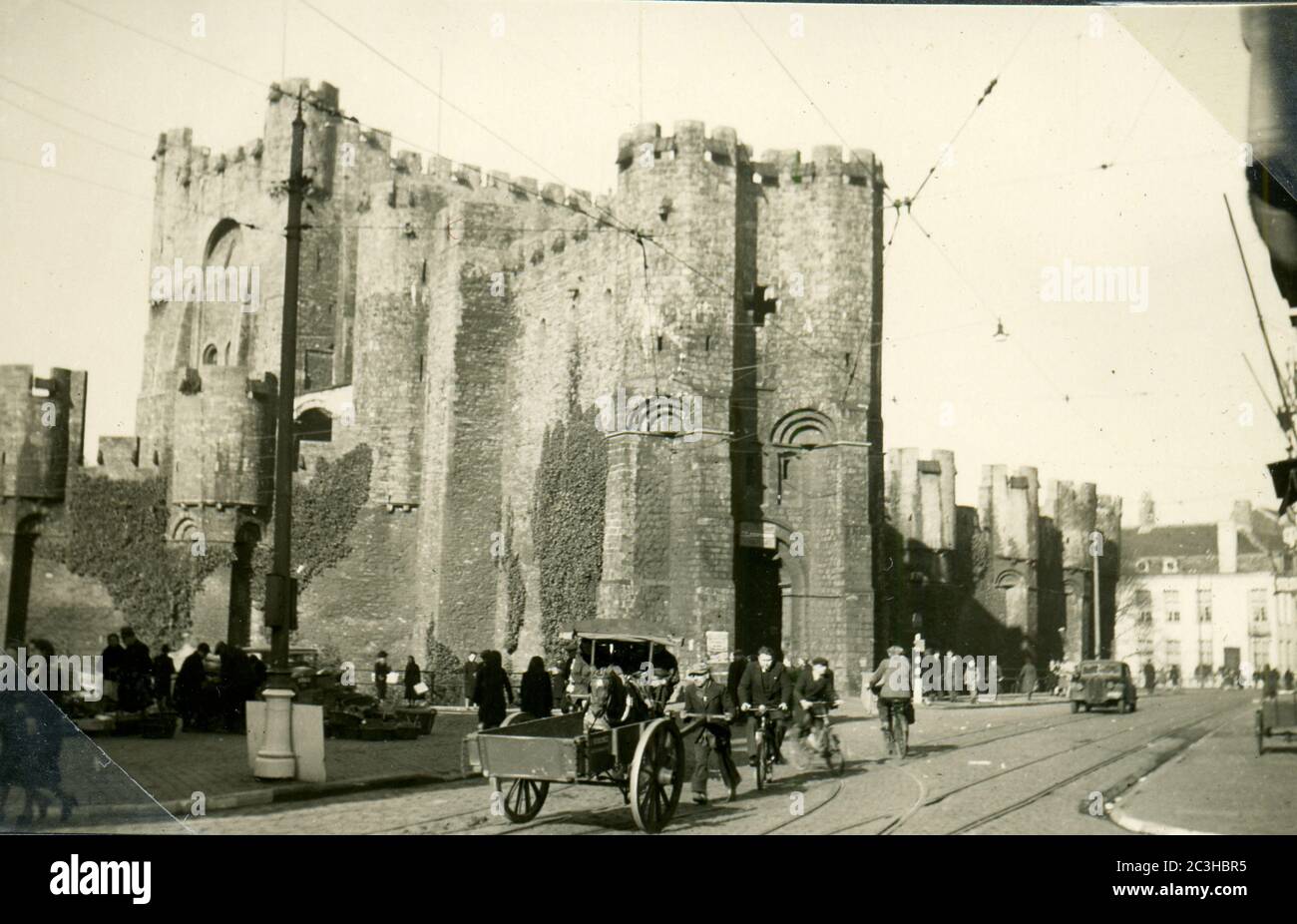 WWII - WW2 Gravensteen - Castle of the Count's East Flanders in Belgium ...