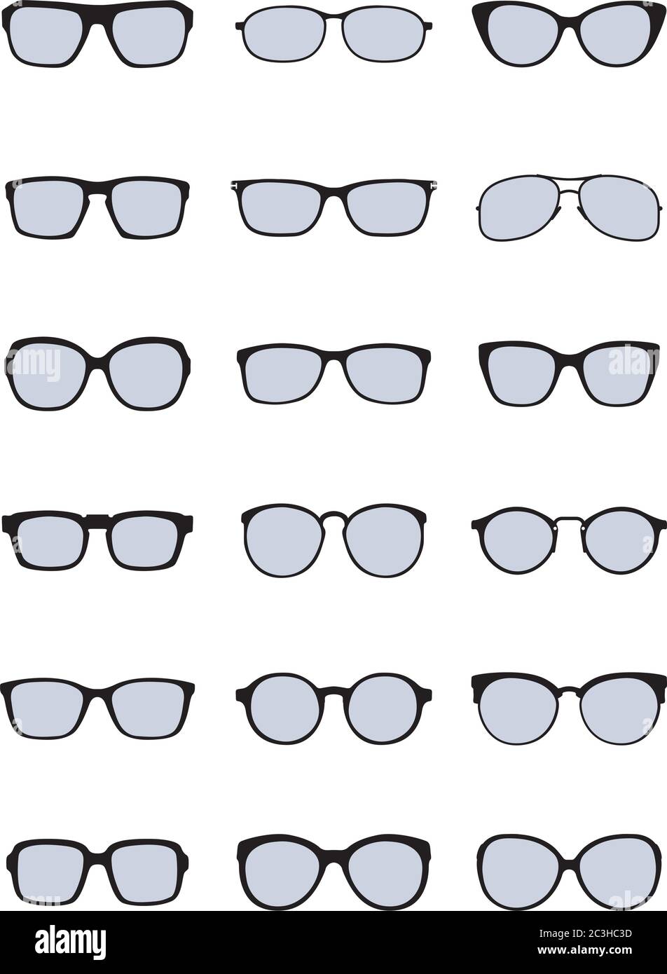 Glasses isolated Stock Vector Images - Alamy