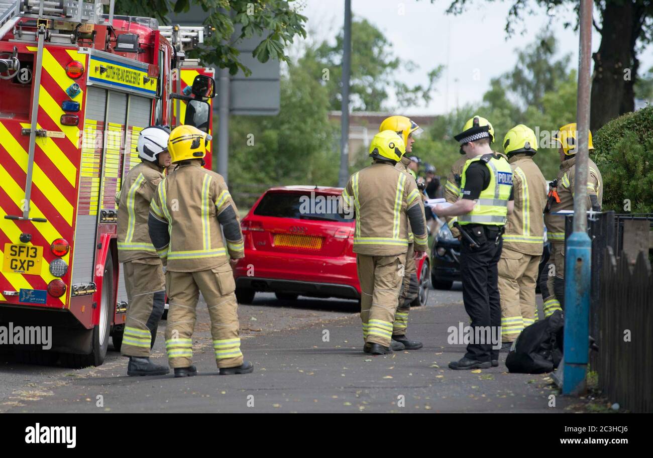 Paisley, Scotland, 20th June 2020 Police are investigating a fatal flat ...