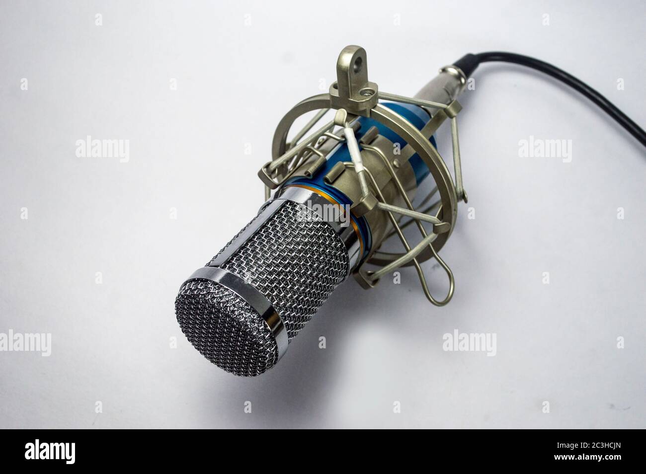 Condenser microphone using for studio recording Stock Photo - Alamy
