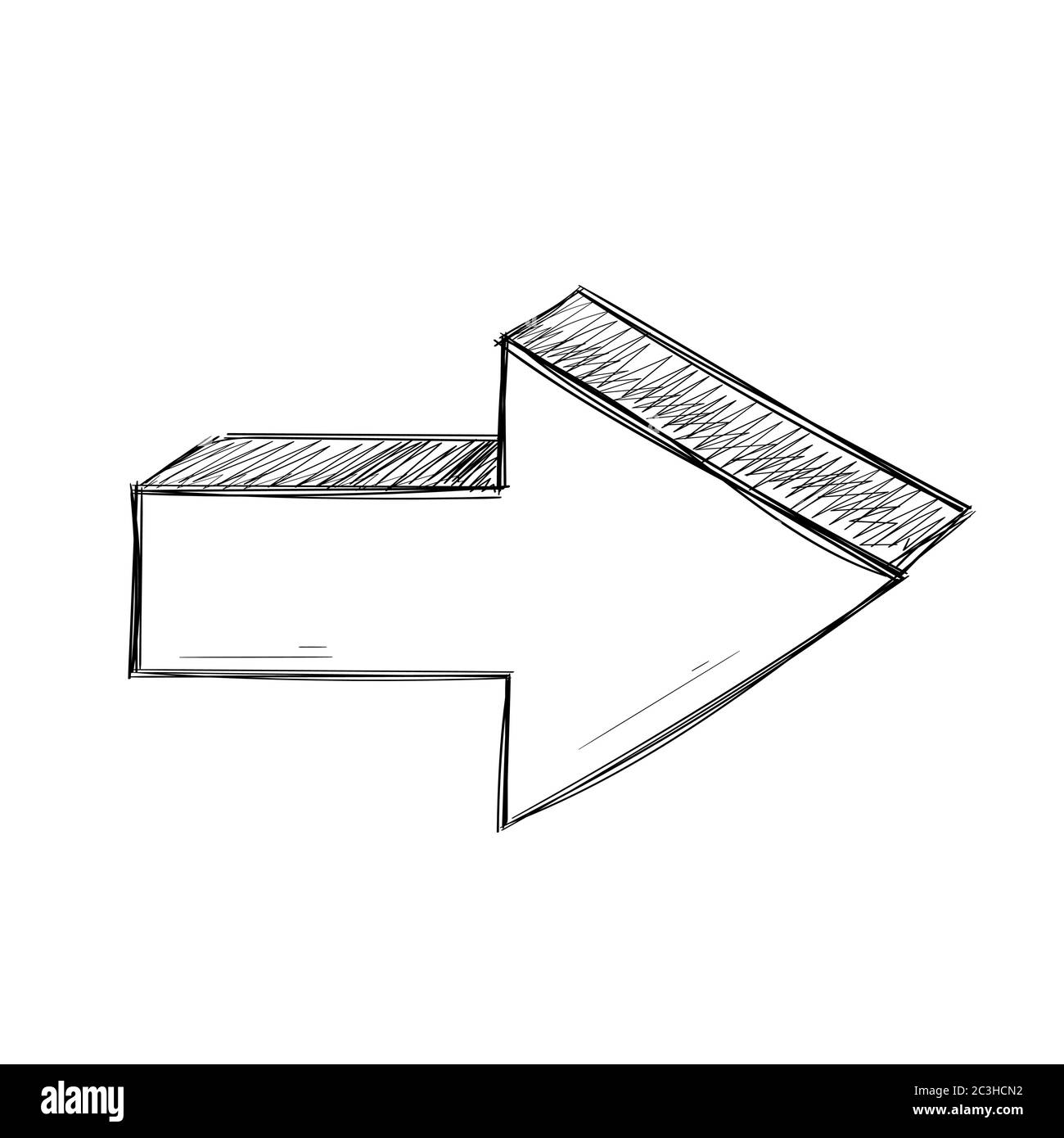 Hand drawn arrow cursor Stock Vector Images - Alamy