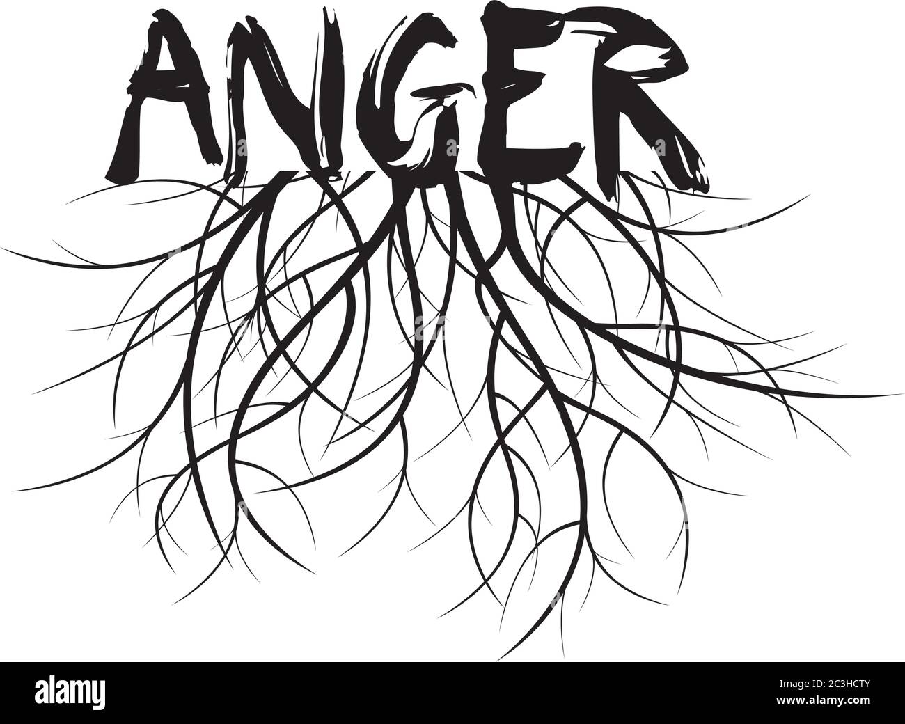 Anger and roots. Vector file Stock Vector Image & Art - Alamy
