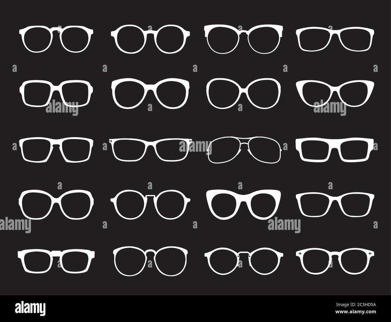 Eye icons on round Stock Vector Images - Alamy