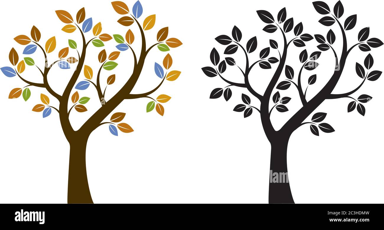 Season Tree. Vector graphic. EPS file Stock Vector Image & Art - Alamy