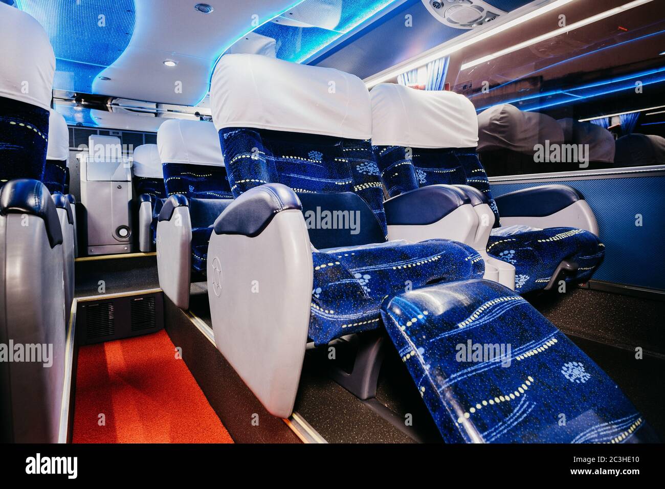 Beautiful modern design of a bus seat Stock Photo - Alamy