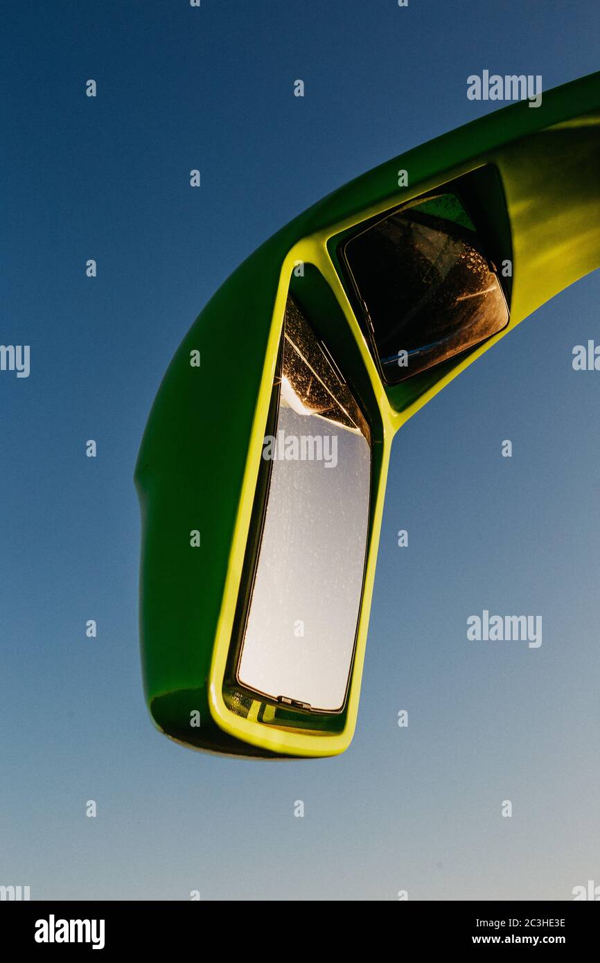 Side view mirror bus hi-res stock photography and images - Alamy