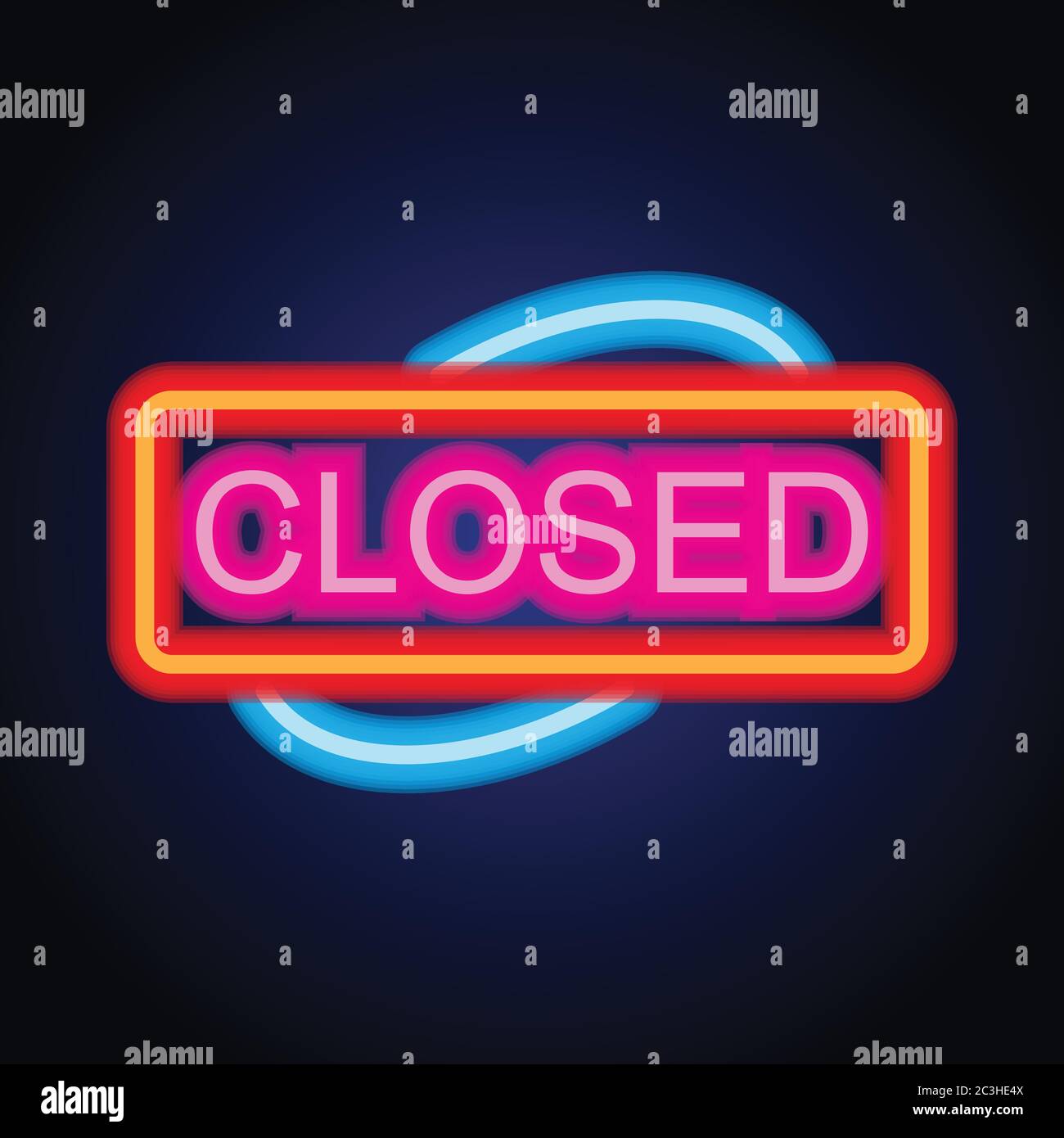 Open neon sign Stock Vector Images - Alamy
